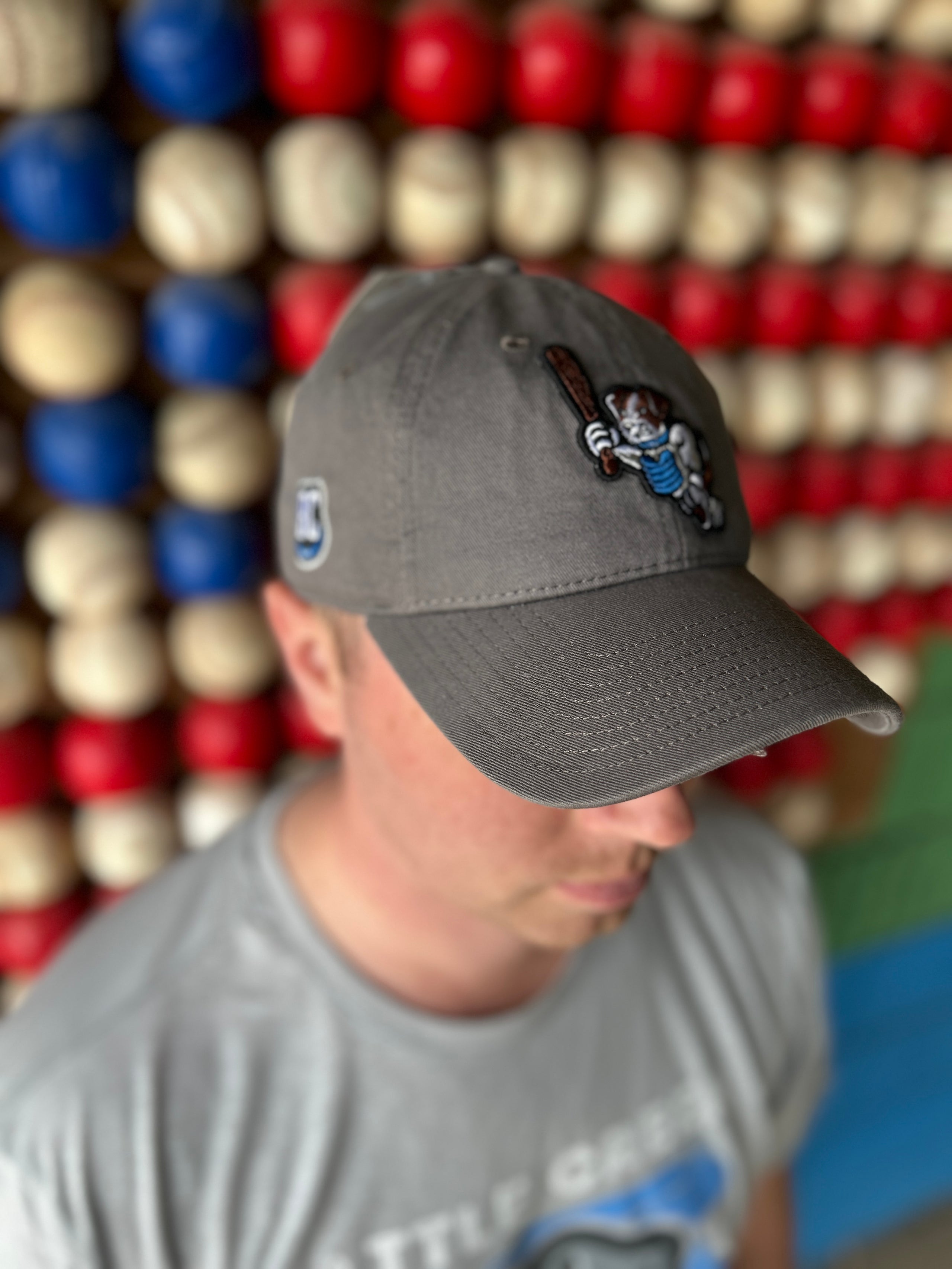 Dark Grey Adjustable Twill Hat | Battle Creek Battle Jacks